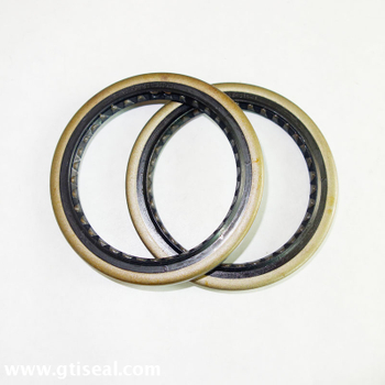 Single- acting polyurethane rotary shaft oil seal with retainer ring ...